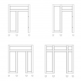 Windfangelemente in vielfältigen Varianten